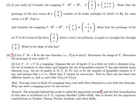 Solved Consider The Mapping F R3 Rightarrow R2 Fx Y