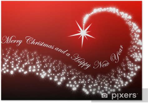 Poster Prettige Kerstdagen En Een Gelukkig Nieuwjaar Pixersnl