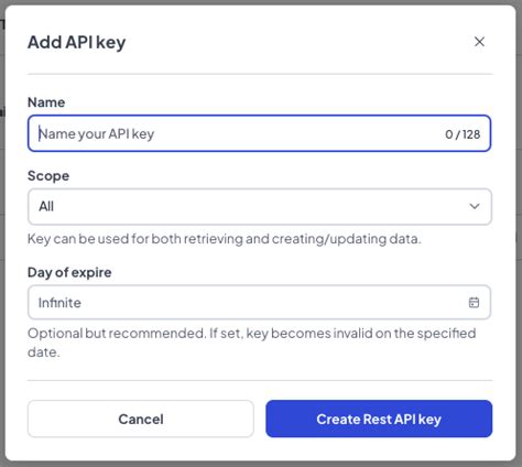 How To Create And Manage API Keys User Documentation