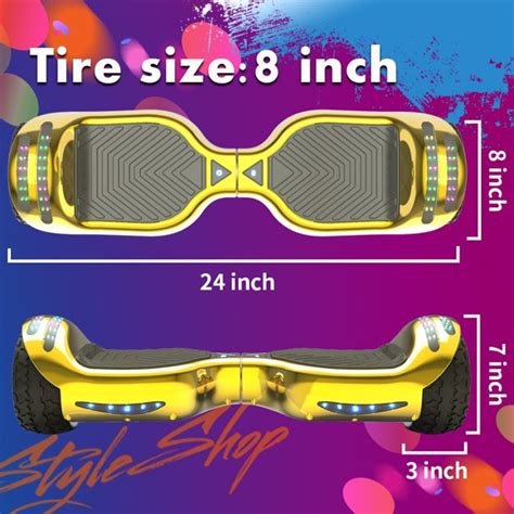 Hoverstar Hoverboard All Terrain Led Flash Wide Wheel With Bluetooth