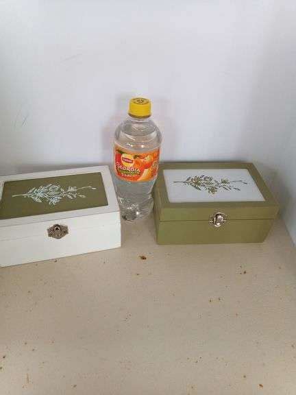 2 New Wooden Latch Boxes Trice Auctions