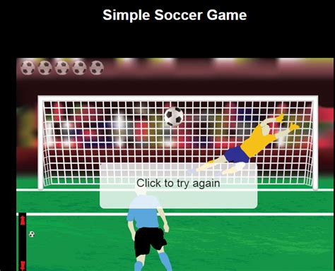simple soccer game using javascript with source code sourcecodester