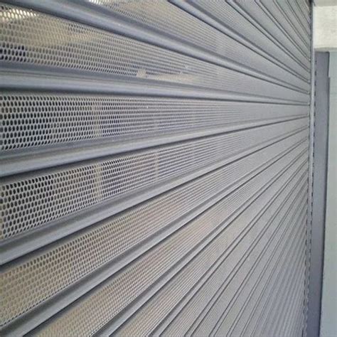 Rolling Shutter Aluminum Rectangular Gray Color Manual Operation
