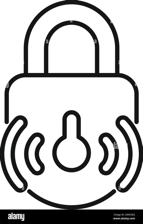 Hacker Alarm Padlock Cyber Stock Vector Images Alamy