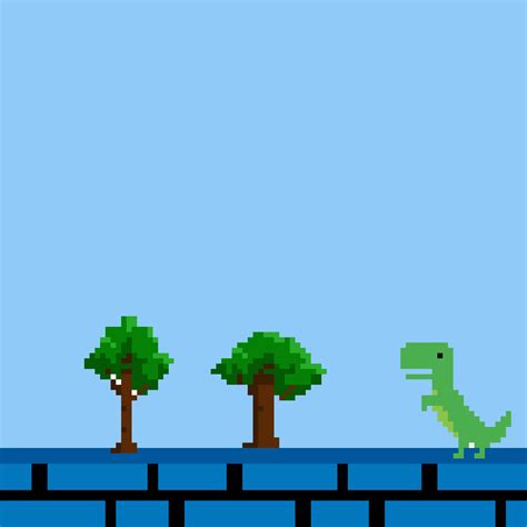 Pixilart Dino Run  By Prettyweirdoo