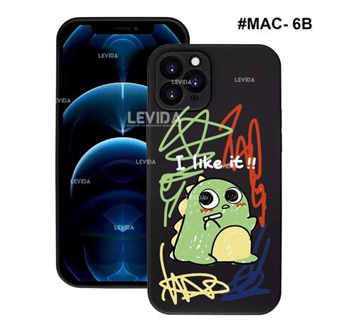 Tecno Spark 20 Pro Case Black Gambar Mac06 Macaron Black Softcase