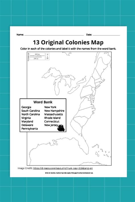 Free Printable Blank Map Of The 13 Colonies Adams Printable Map
