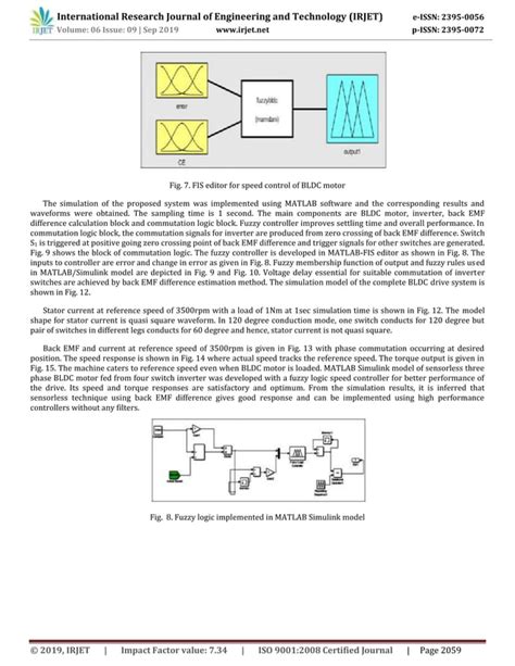 IRJET Modeling And Control Of Three Phase BLDC Motor Using PID And