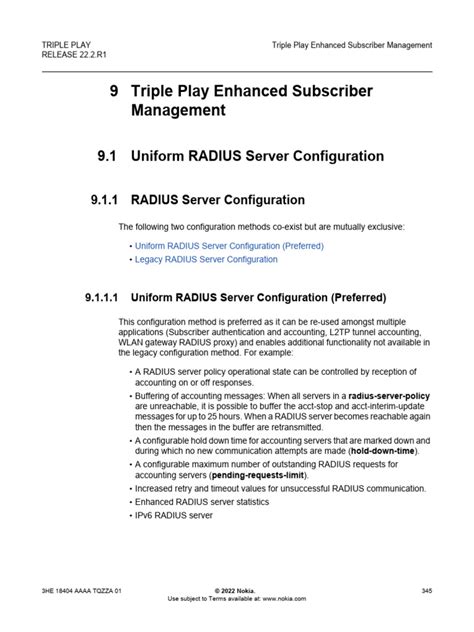 Subscriber Pdf Radius Network Architecture