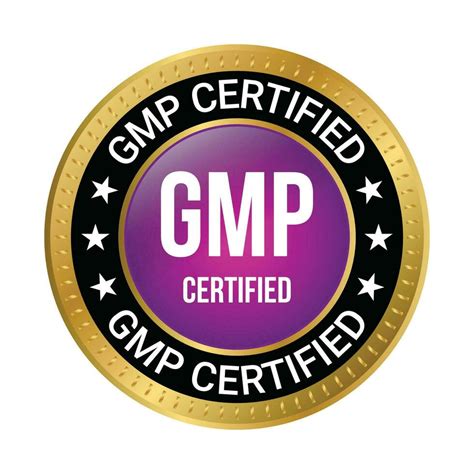 Gmp Certified Badge Good Manufacturing Practice Certified Stamp Gmp