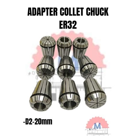 Jual Er32 Spring Collet Adapter Collet Chuck Er 32 Collet Cnc Shopee