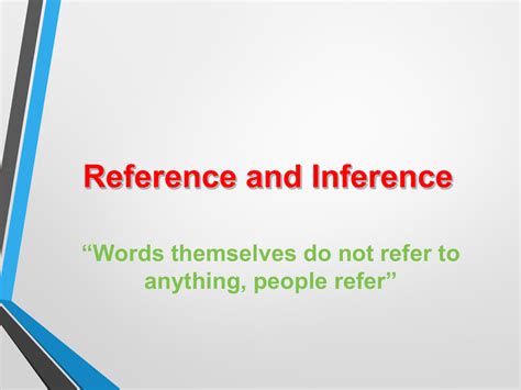 Chapter 3 Reference And Inference
