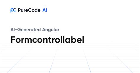 Build Great Angular Formcontrollabel Components Faster Using Ai Tools