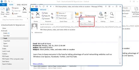 View Outlook Mail In Browser HTML Format