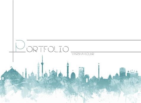 Undergraduate Architectural Portfolio Portfolio Cover Design