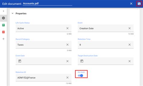 Edit Retention Properties In Aodocs Documents Aodocs Knowledge Base