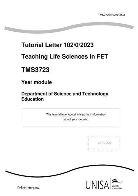 102 2023 0 B Tutorial 102 Tms37231020 Tutorial Letter 1020