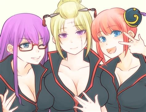 Rule 34 3girls Big Breasts Blonde Hair Blue Eyes Breast Squish Bun