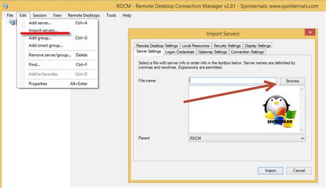 Remote Desktop Connection Manager супер консоль админа Настройка серверов Windows и Linux