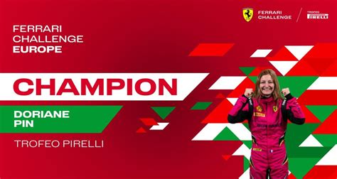 La Française Doriane Pin Remporte Le Ferrari Challenge Europe Le
