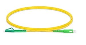 Simplex Patch Cord Singlemode G652 D SC APC LC APC Yellow Zemecs