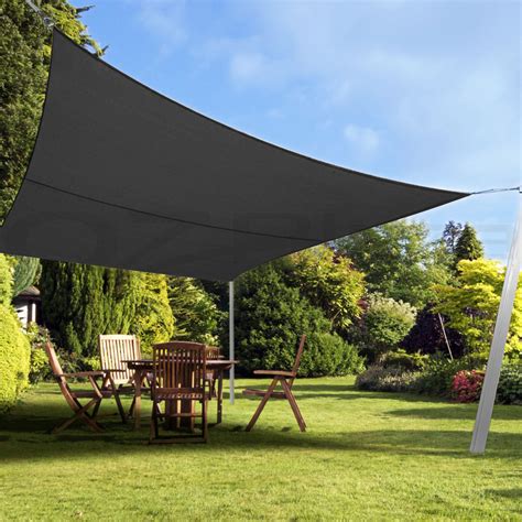 Extra Heavy Duty Shade Sail Sun Canopy Outdoor Triangle Square