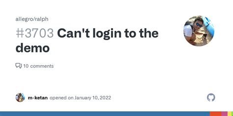 Cant Login To The Demo · Issue 3703 · Allegroralph · Github