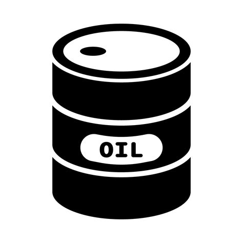 Liquid Fuel Drum Silhouette Icon Fuel Storage Vector 27739113 Vector