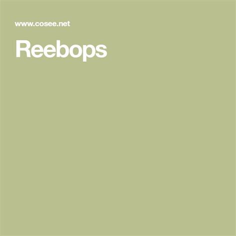 Reebops Activities Crafts