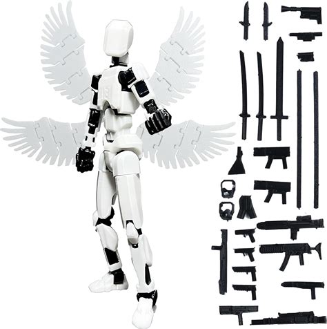 Assembly Completed T13 Action Figure Set Titan 13 Robot Action Figure 3d Printed Robot Multi