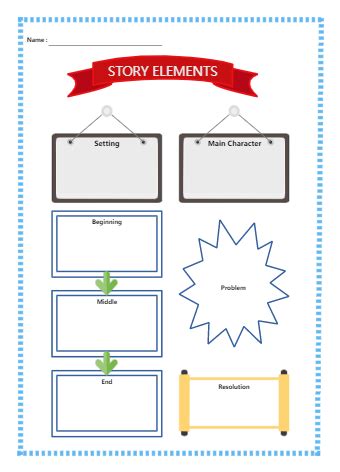 Middle School Story Elements EdrawMax Templates