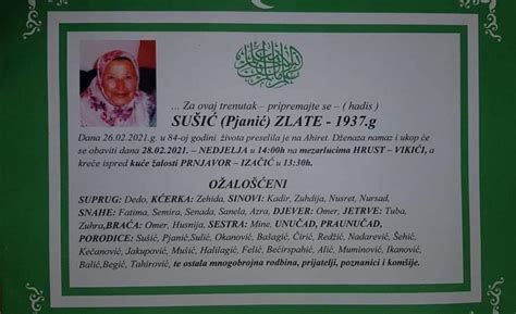 Obavijest O Smrti Cazinnet