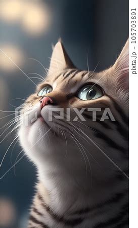 見上げている猫 Generative AIのイラスト素材 105703891 PIXTA