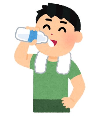 お風呂上がりに牛乳を飲む人のイラスト男性 かわいいフリー素材集 いらすとや