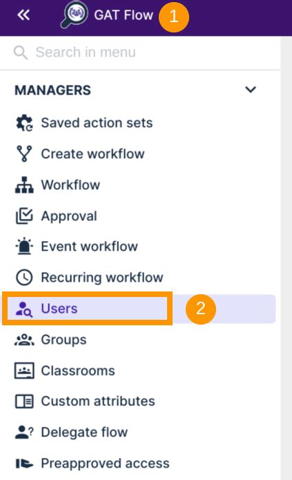 Create Modify Or Delete A Single Users Profile In Gat Flow