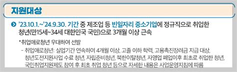 일자리 채움 청년지원금 신청방법