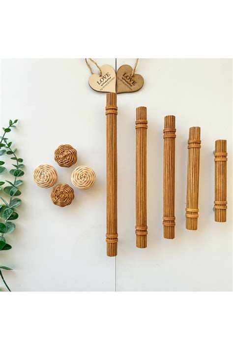 Handeyapİmİ 224mm Rattan Kulp Dolap Kulp Çekmece Kulp Hasır Kulp