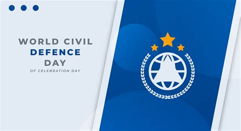 World Civil Defence Day Celebration Vector Design Illustration For