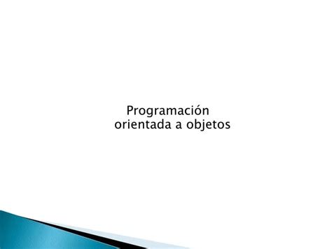 PPT Programación orientada a objetos PowerPoint Presentation free download ID