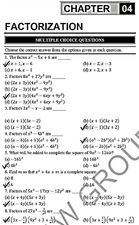 Education Is The Key To Success Factorization Chapter No 04 Math Class Ix Prepared By