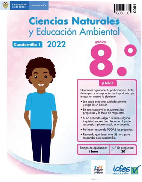 Cuadernillos Icfes 2022 De Ciencias Naturales Con Respuestas En Formato