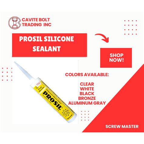Prosil Silicon Sealant 1 Tube Shopee Philippines