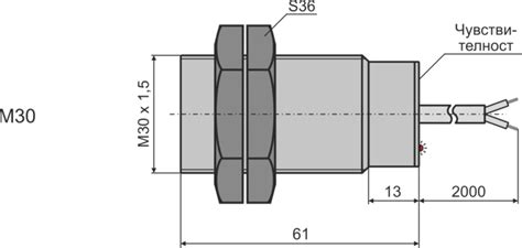 Капацитивен датчик М30 М30 Cp1 3010k Капацитивен датчик М30 М30 Cp1 3010k