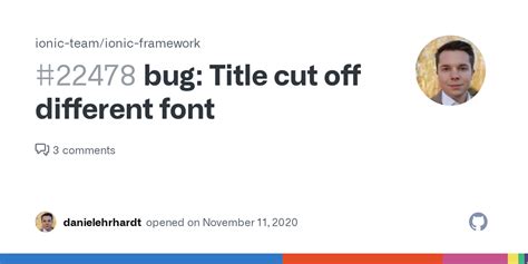 Bug Title Cut Off Different Font · Issue 22478 · Ionic Teamionic Framework · Github