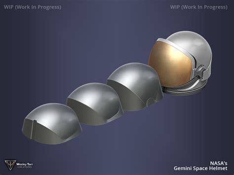 Wesley Tarr Creations Commission Nasa Gemini Helmet 3d Print Files