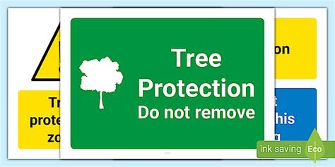 Tree Protection Signs Primary Resources Teacher Made