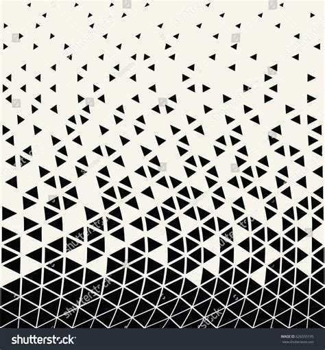 Abstract Geometric Triangle Halftone Gradient Seamless Stock Vector Royalty Free 626555195