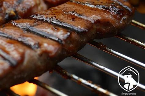 Barbecue Grilled Rump Cap Or Brazilian Picanha Beef Meat Steak In A