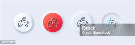 민트 티 라인 아이콘입니다 신선한 허브 음료 간판입니다 선 아이콘 벡터 0명에 대한 스톡 벡터 아트 및 기타 이미지 0명