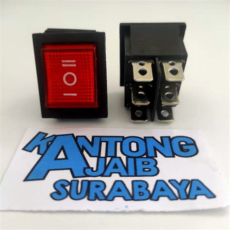 Jual Switch Kotak Besar On Off 6pin Saklarlampu 6pin Rocker Switch On